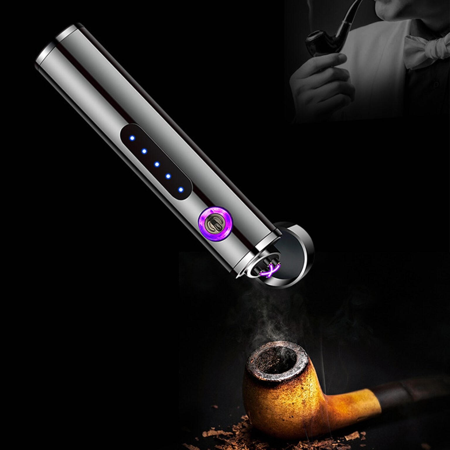 Waterproof Plasma Full Metal Lighter/Torch (Rechargeable USB Lighter ...