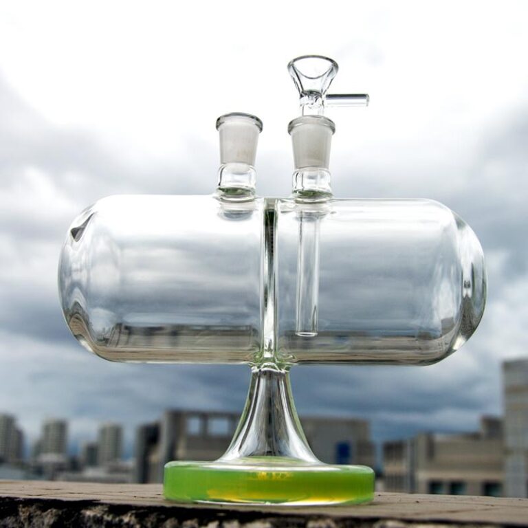 360º Invertible Glass Gravity Bong/Hookah | Rotating Gravity Bong - Mr. Purple - Glass Water ...